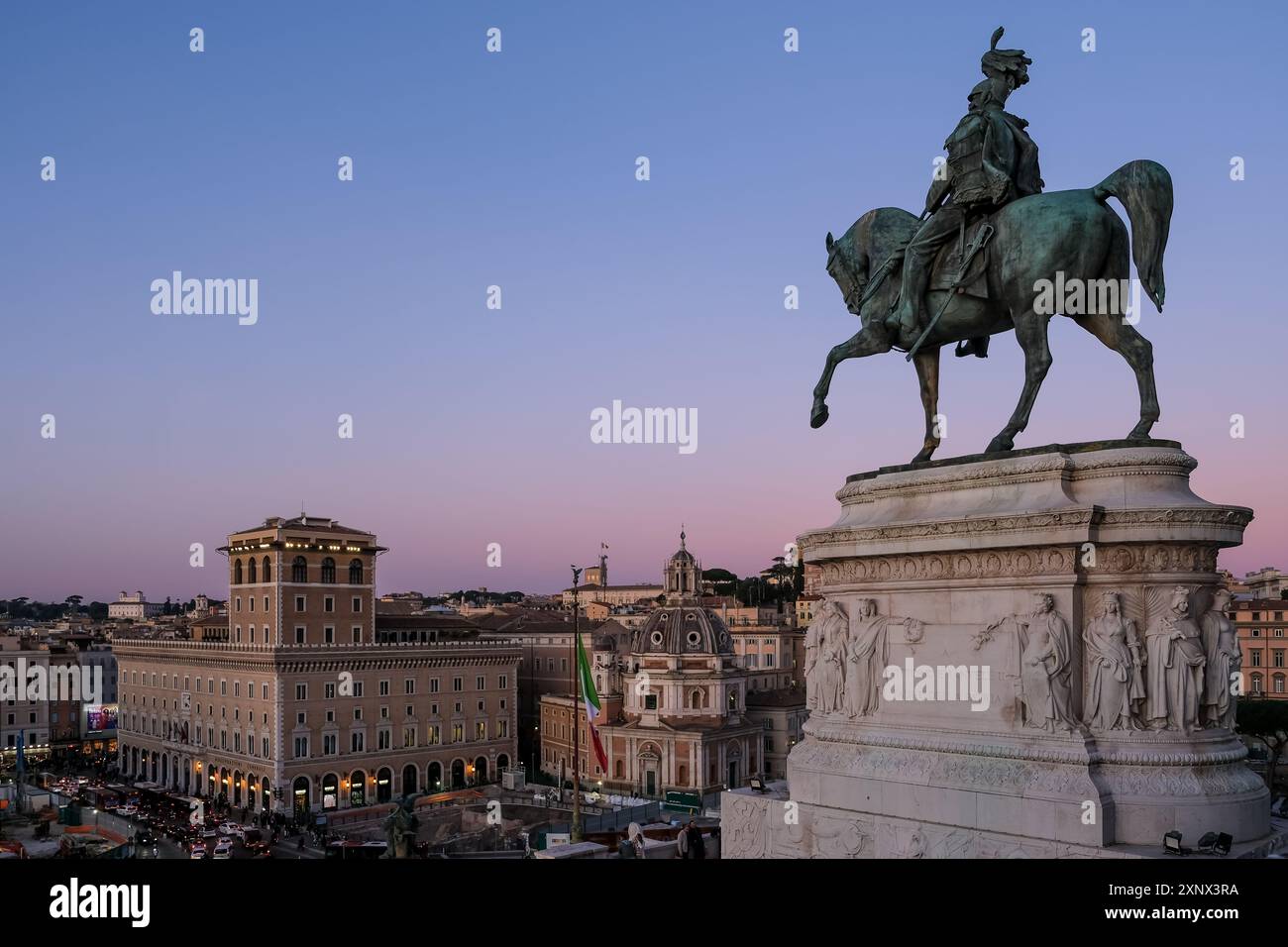 Equestrian statue, Victor Emmanuel II National Monument of the first ...