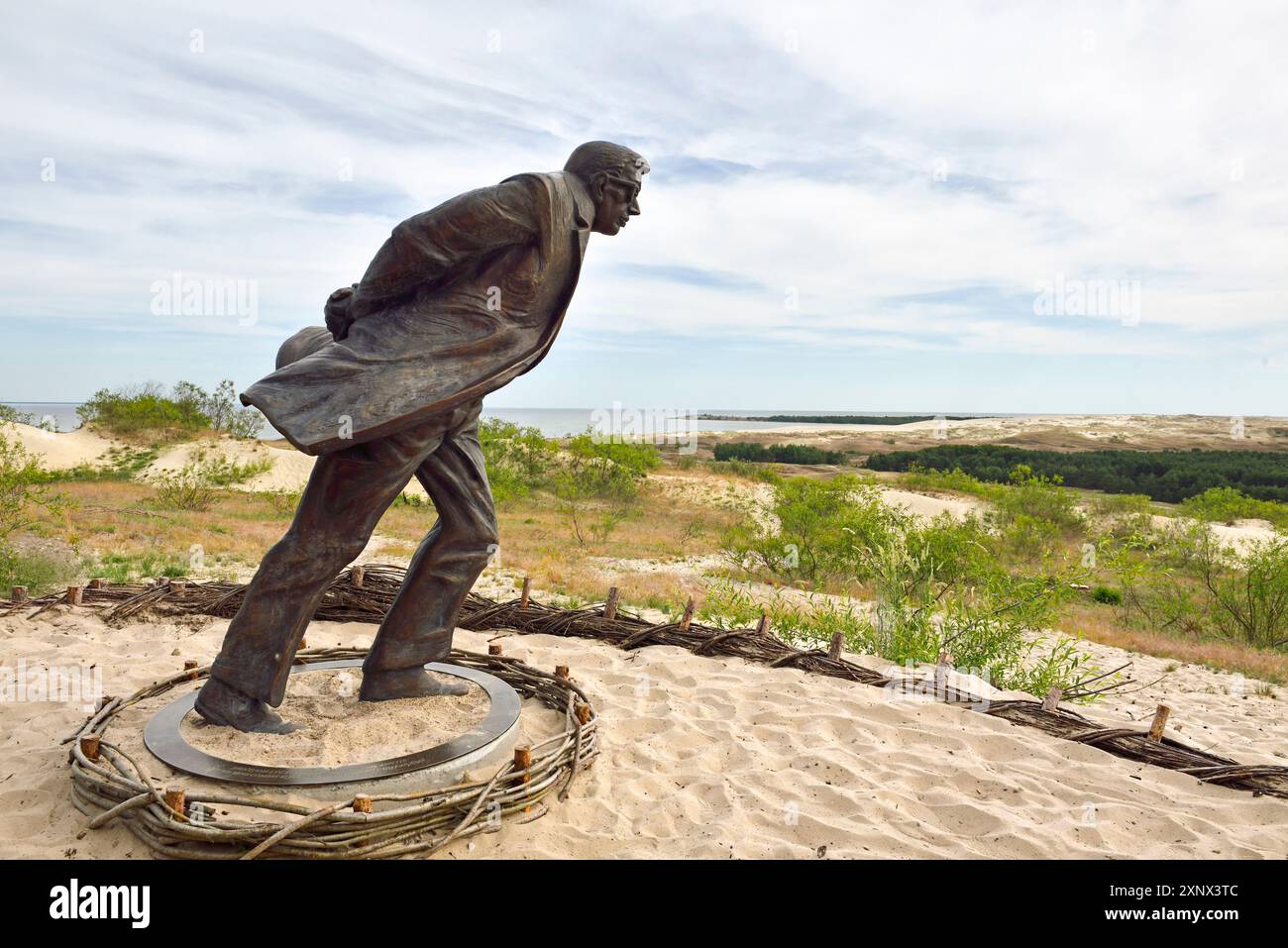 Windward sculpture by K. Pudymas depicting the French writer and ...