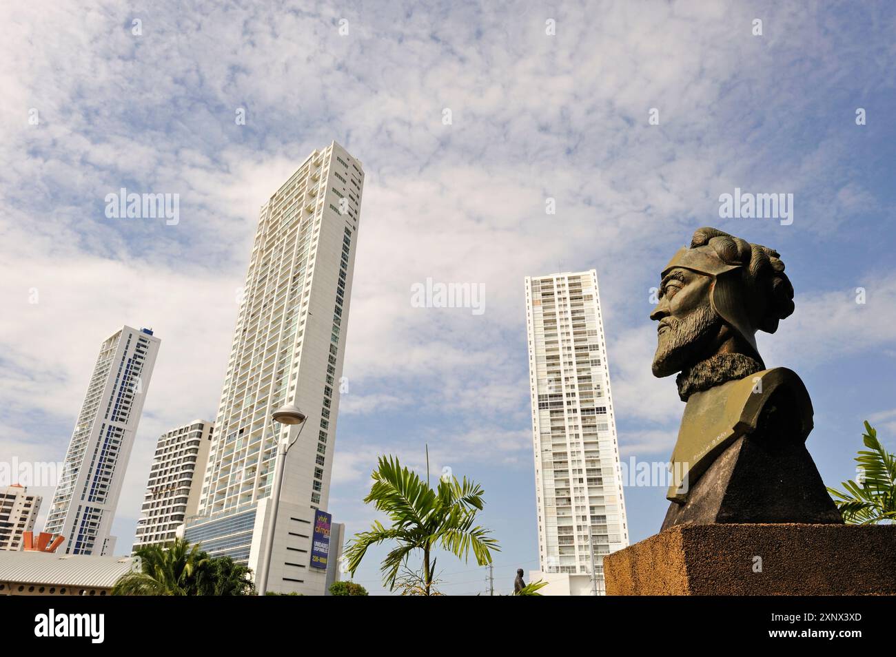 Bust of Pedro Arias de Avila, 1440-1531 ,founder of the city of Panama ...