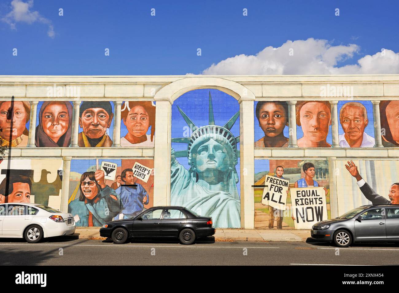 History of Immigration, restored Mural by Simon Huelsbeck, Callowhill ...