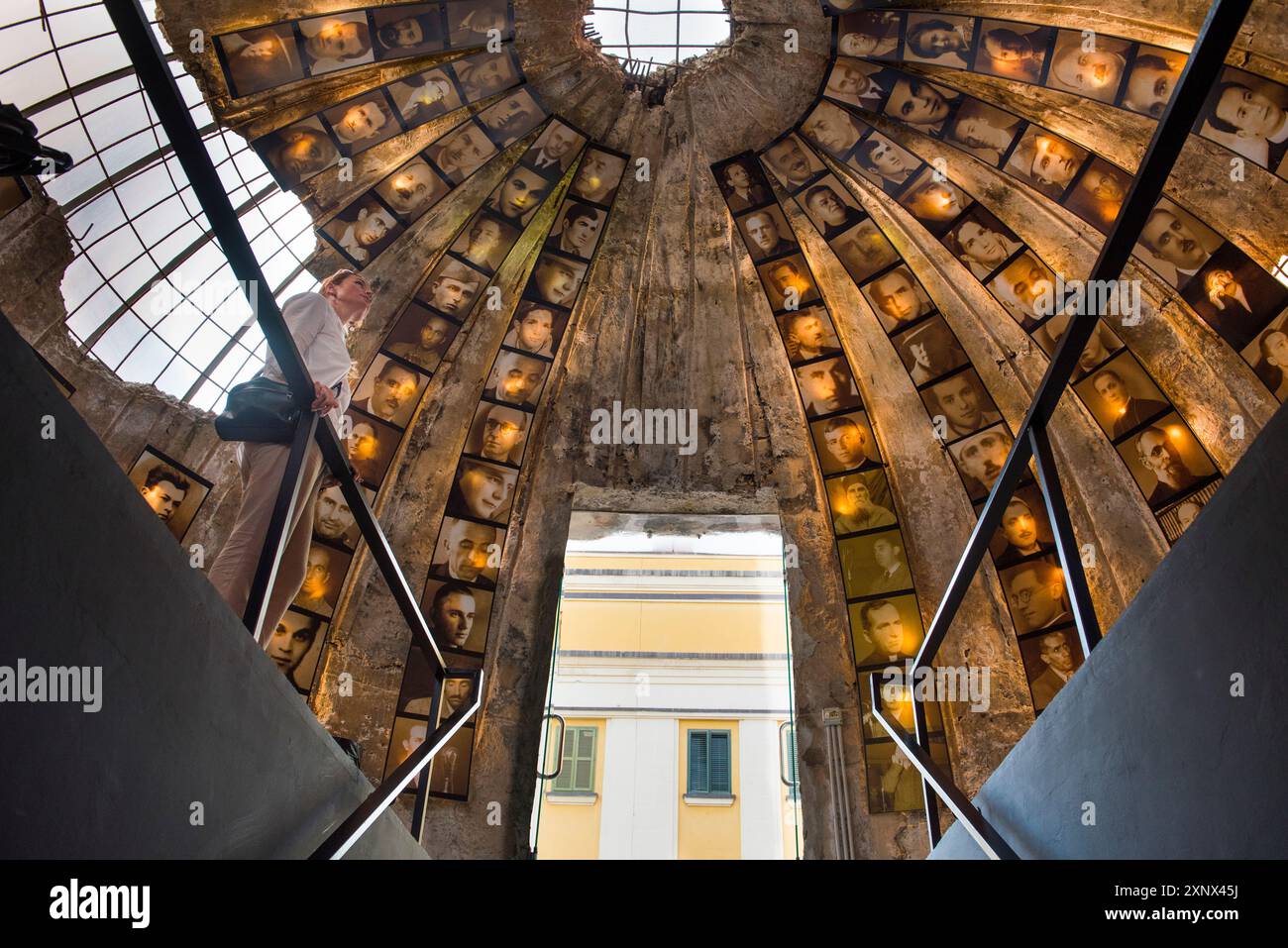 Entrance of Bunk'art 2 exhibiting photos of convicts by the communist ...