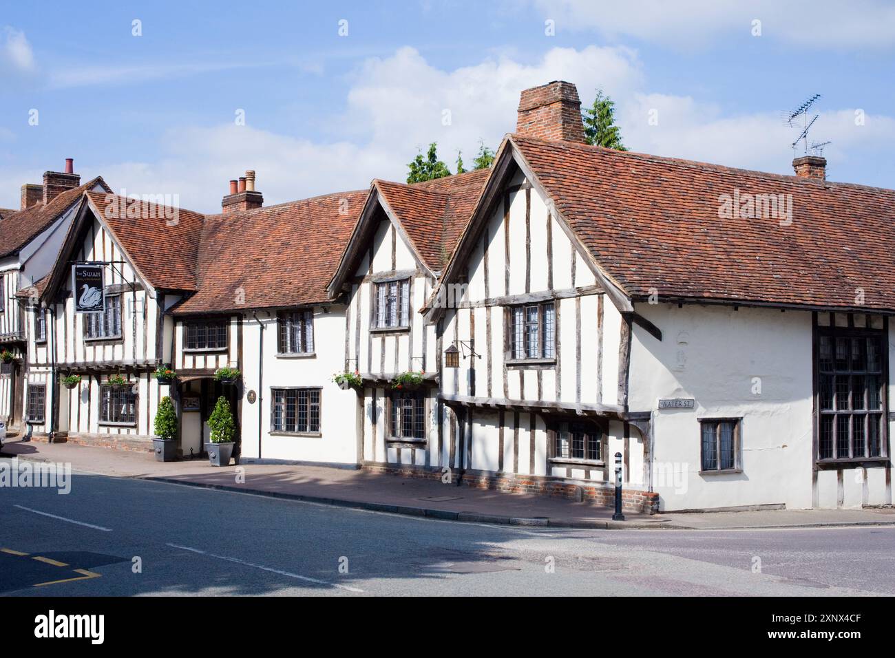 The famous Swan Inn in the High Street of this medieval wool town of ...