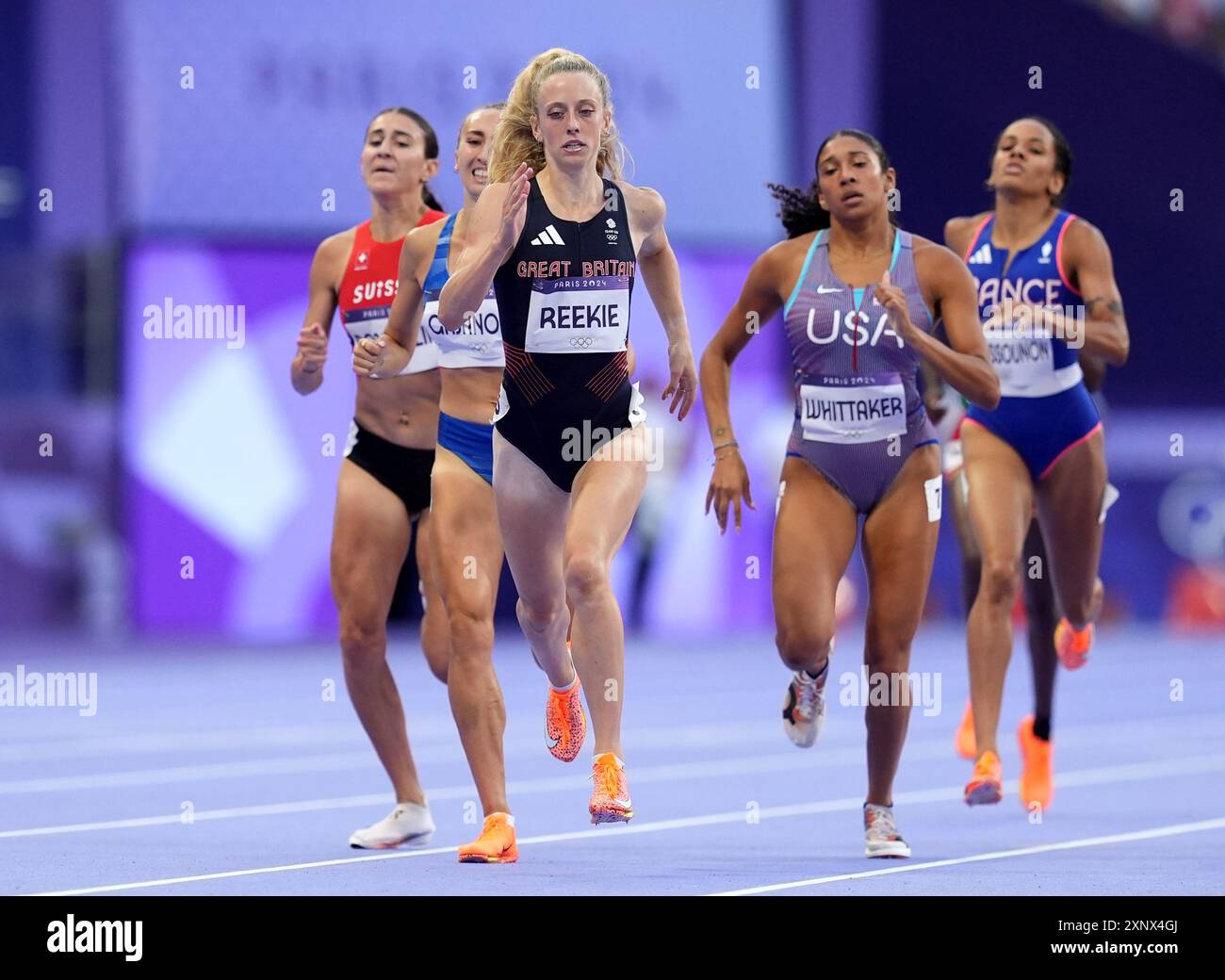 Great Britain's Jemma Reekie during the Women's 800m heats at the Stade ...
