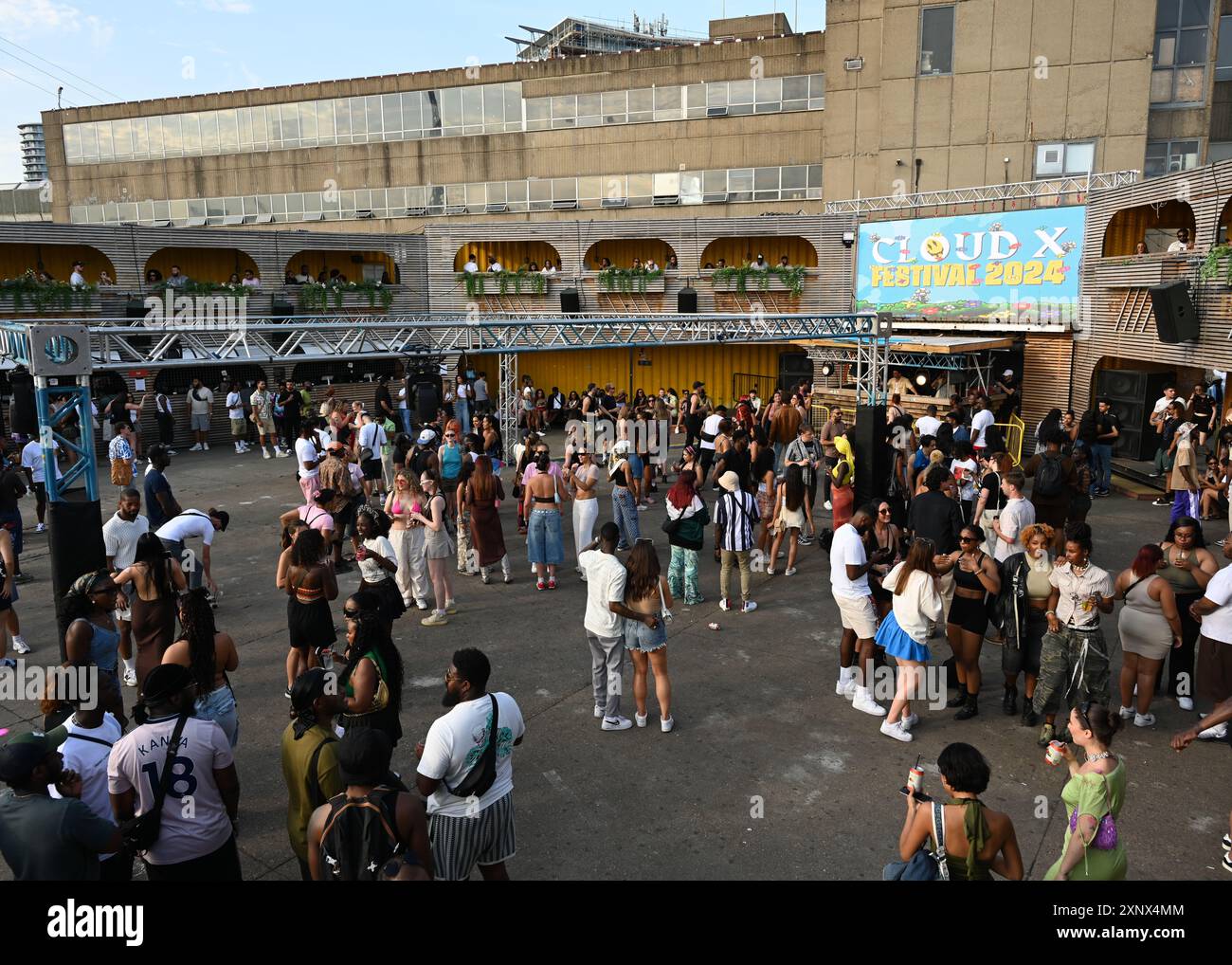 LONDON, ENGLAND: 2nd August 2024: The Cloud X Festival 2024, the UK's ...