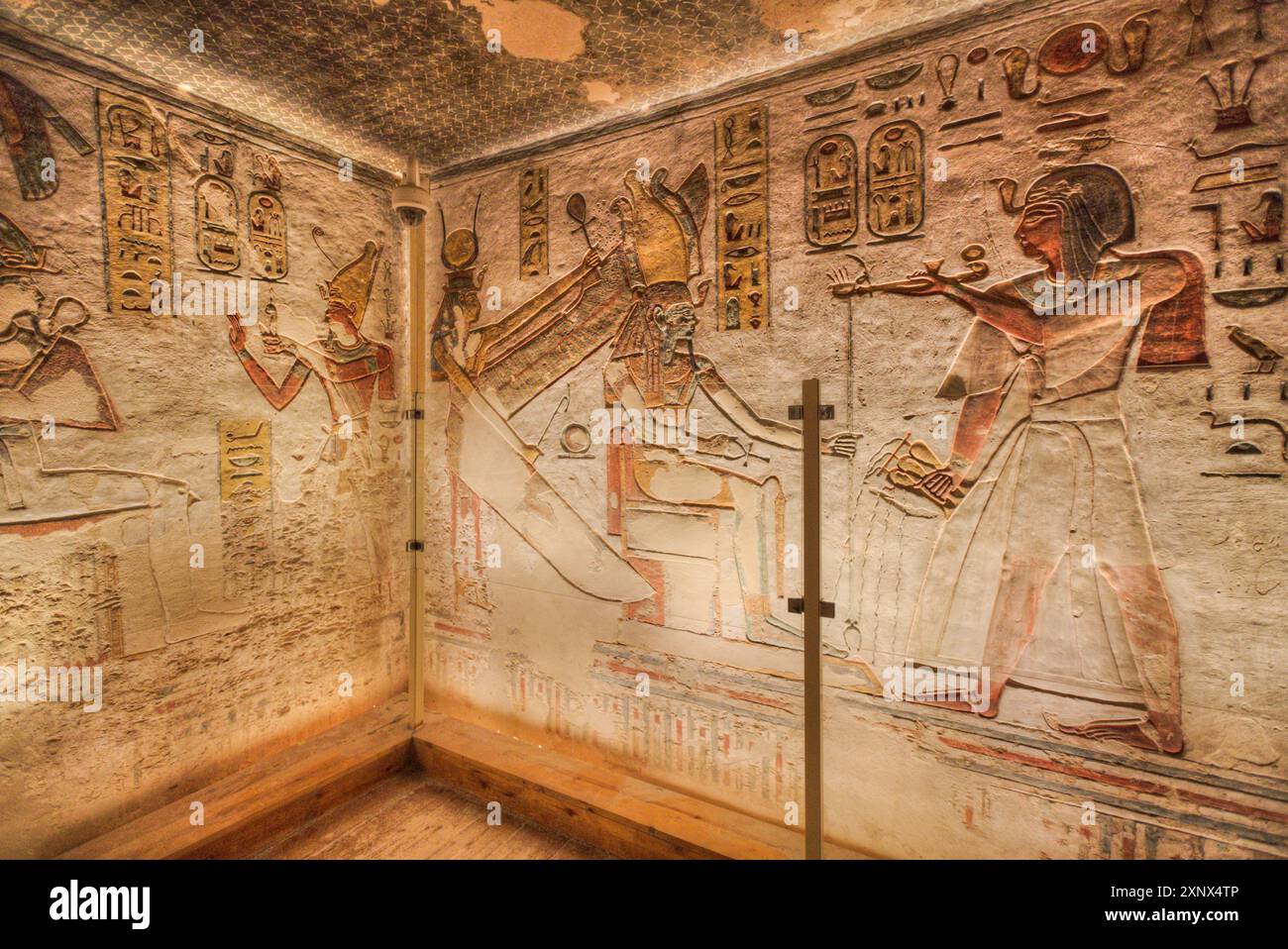 Wall Reliefs, Tomb of Rameses III, KV11, Valley of the Kings, Ancient ...