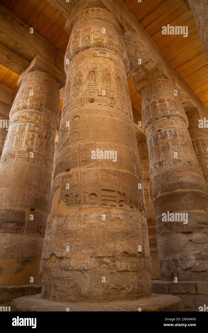 The Great Papyrus Columns, Hypostyle, Karnak Temple Complex, UNESCO ...