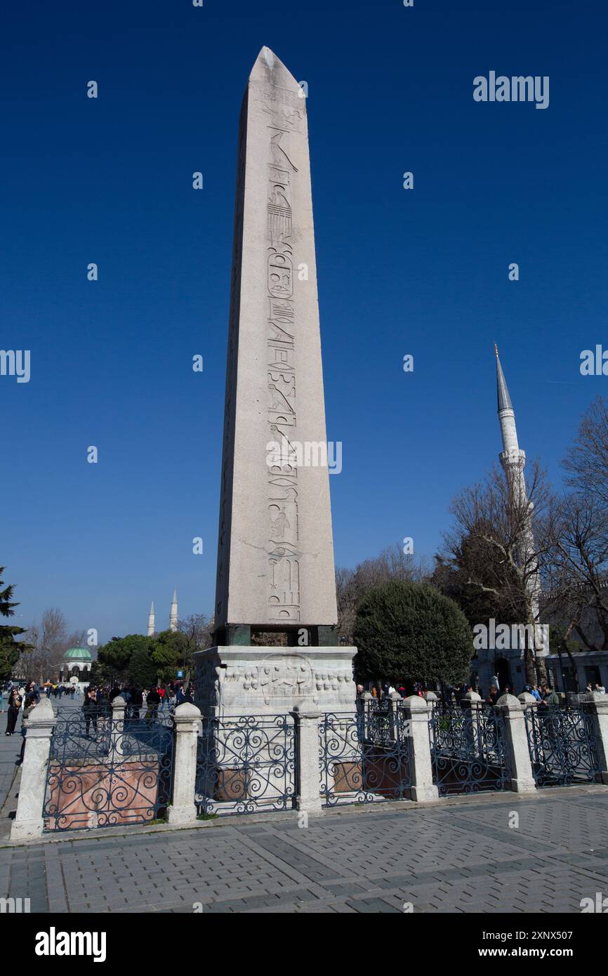Obelisk of Theodosius, Ancient Egyptian Obelisk of Pharaoh Thutmose III ...