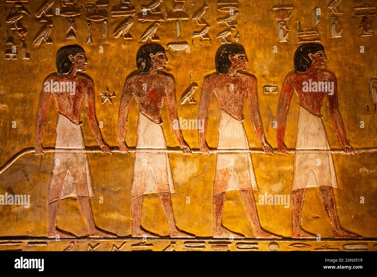 Bas Relief, Tomb of Seti I, KV17, Valley of the Kings, Ancient Thebes ...