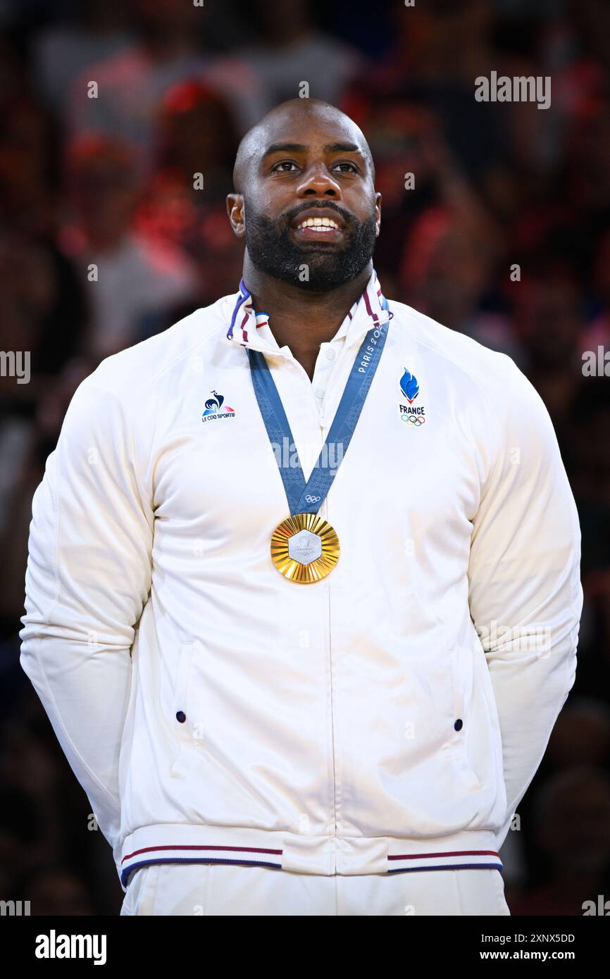 Teddy Riner ( FRA ) Gold medal, Judo, Men +100 kg during the Olympic ...