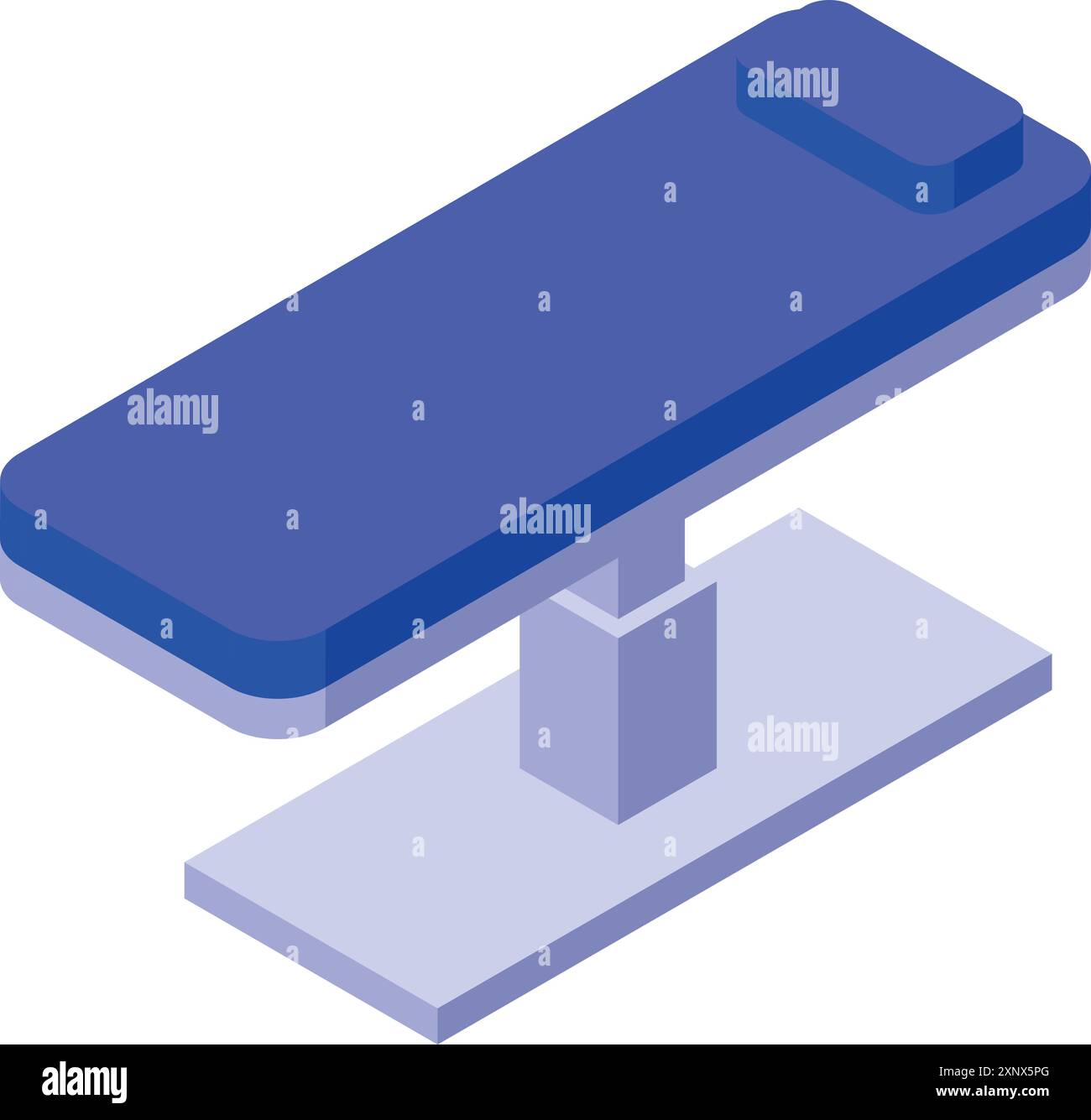 This medical examination table illustration is perfect for projects ...
