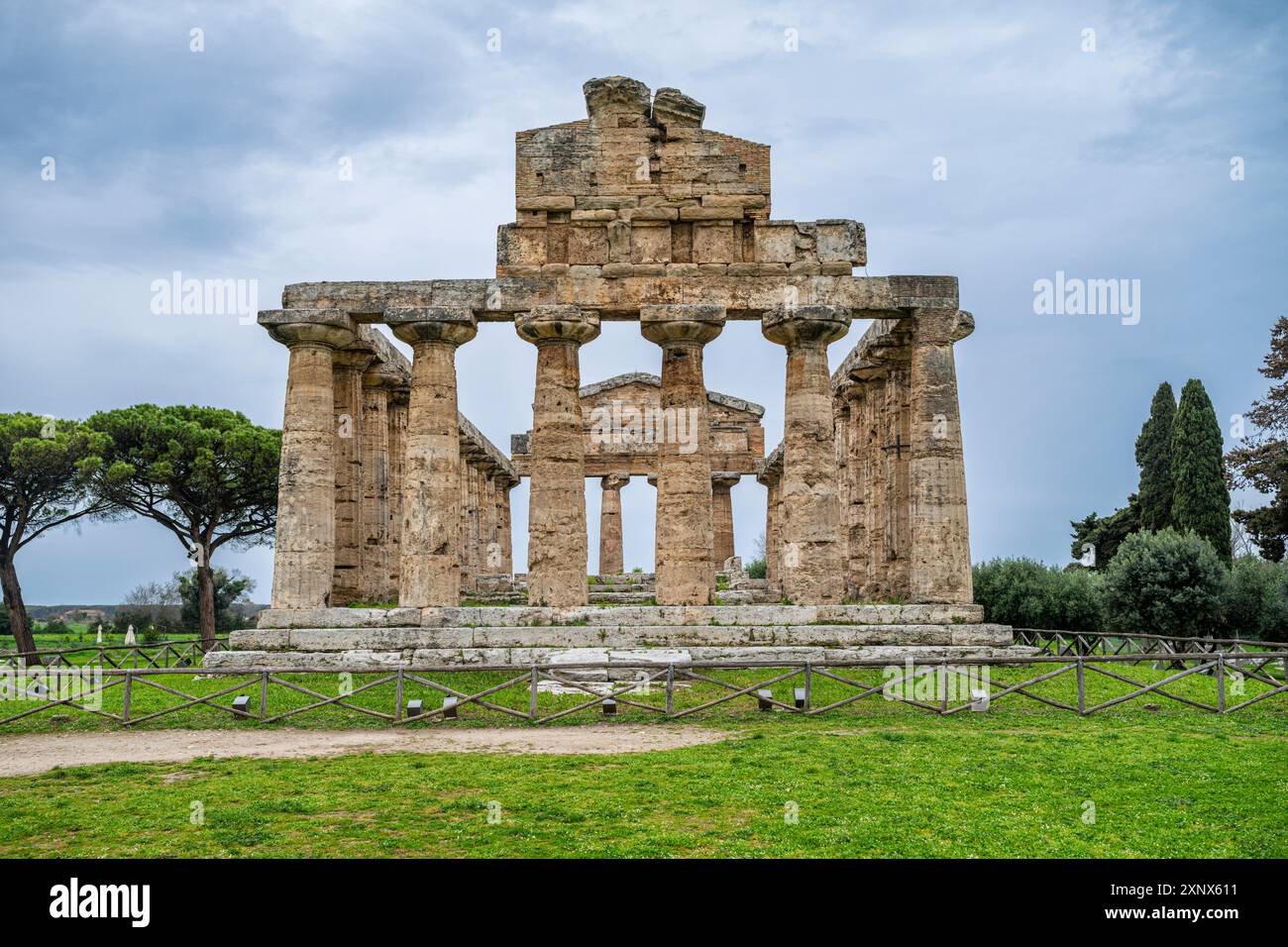 The Greek temples of Paestum, UNESCO World Heritage Site, Campania ...