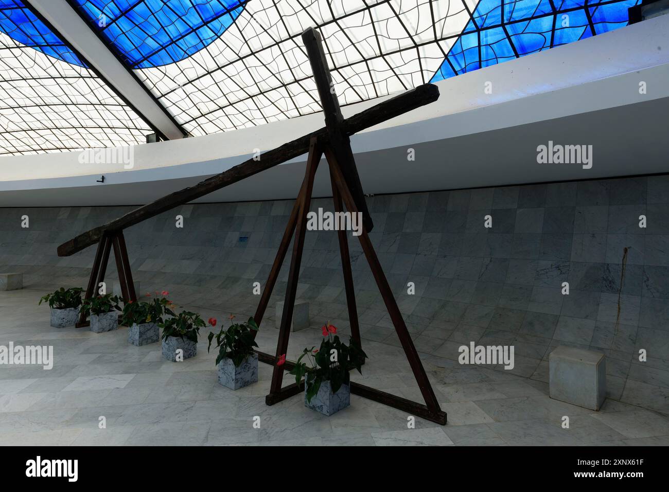 Historic cross installed for the inauguration of the new capital in ...