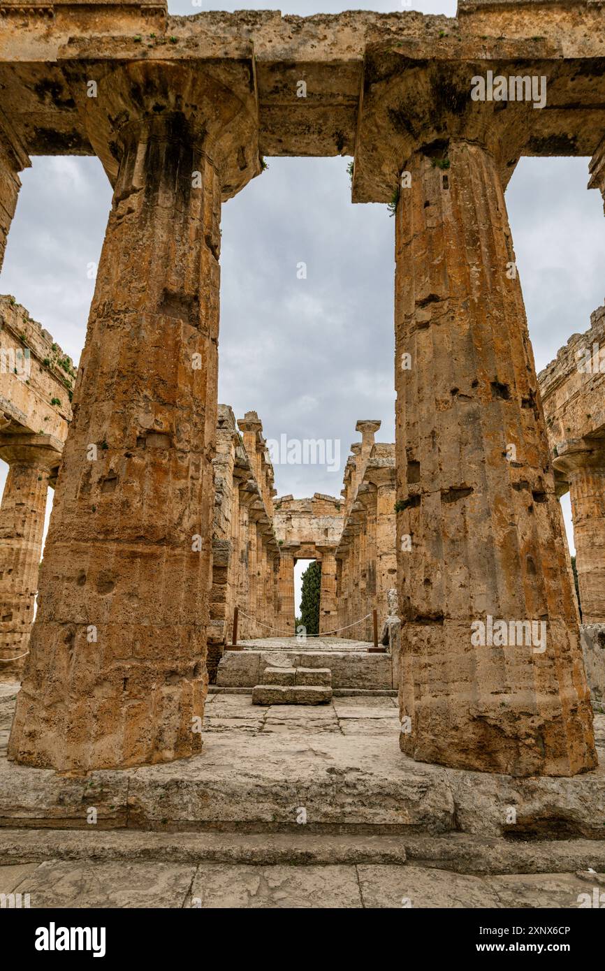 The Greek temples of Paestum, UNESCO World Heritage Site, Campania ...