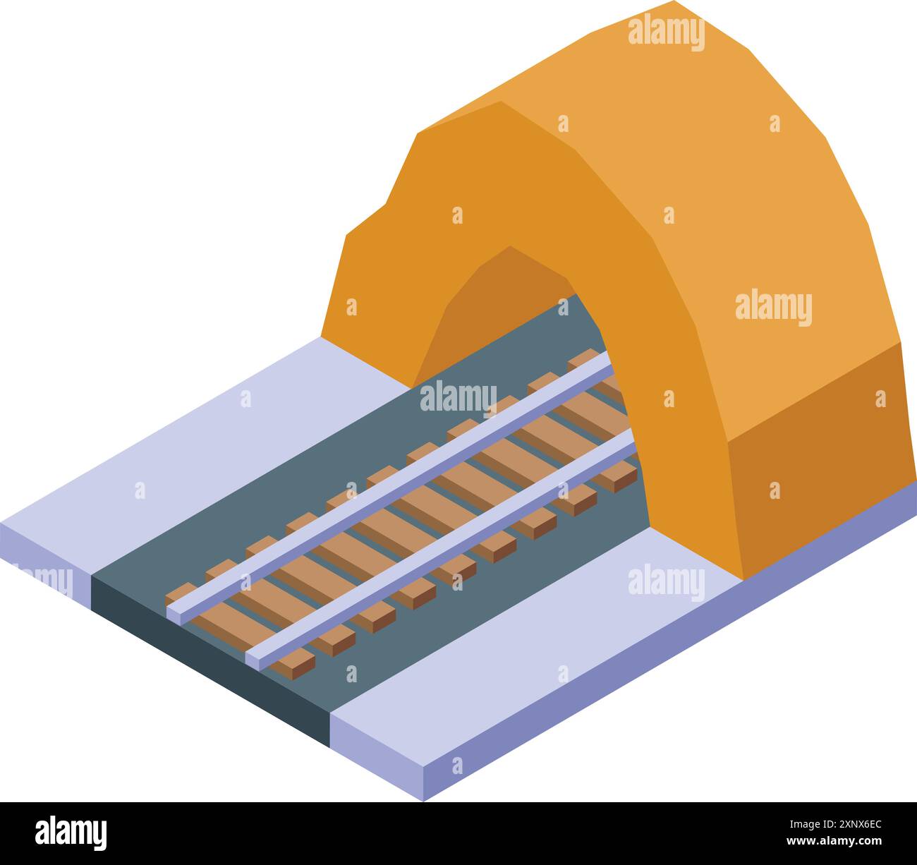 Isometric railway tunnel icon, train entering tunnel through mountain ... Isometric railway tunnel icon, train entering tunnel through mountain ...