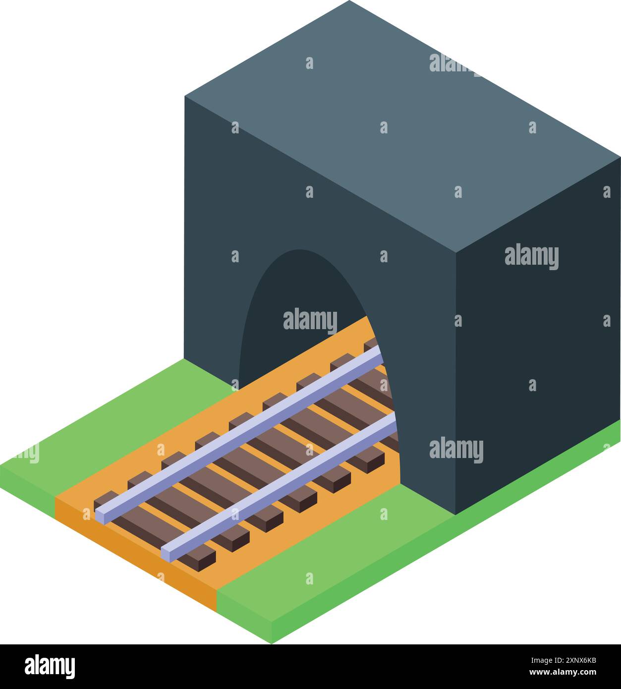Train coming through tunnel Cut Out Stock Images & Pictures - Alamy