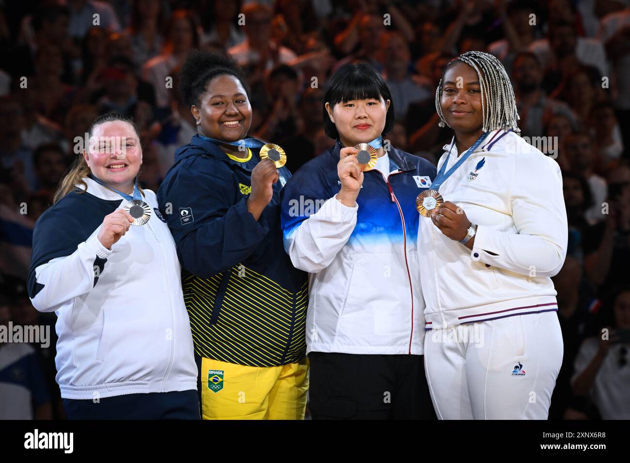 Raz Hershko ( ISR ) Silver medal, Beatriz Souza ( BRA ) Gold medal, Kim ...