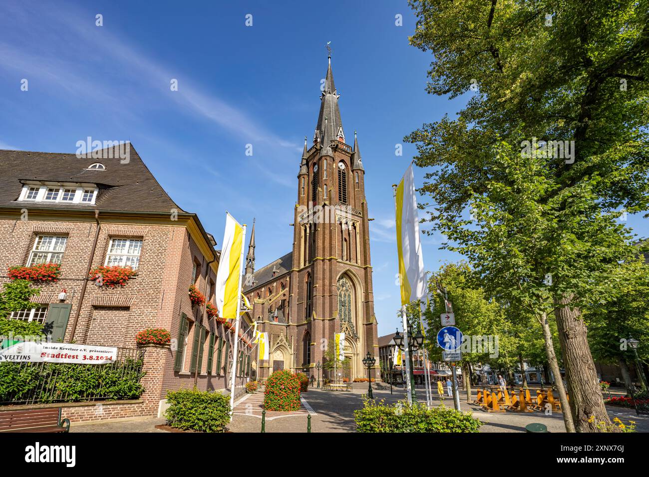 Die Wallfahrtskirche Marienbasilika in Kevelaer, Niederrhein, Nordrhein ...