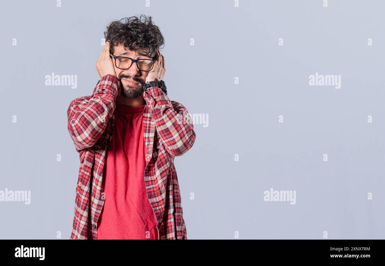 Cover ears hispanic hi-res stock photography and images - Alamy