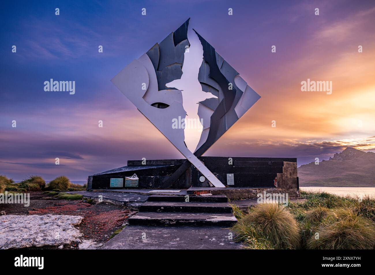 Monument of Cape Horn, southern most point in South America, Hornos ...