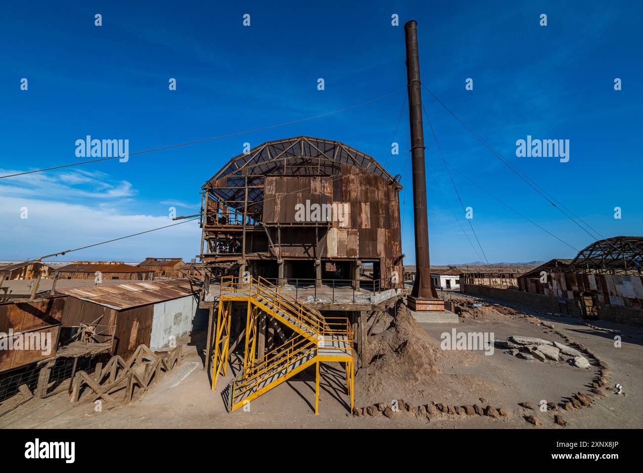 Santa Laura Salpeter mine, UNESCO World Heritage Site, Atacama desert ...