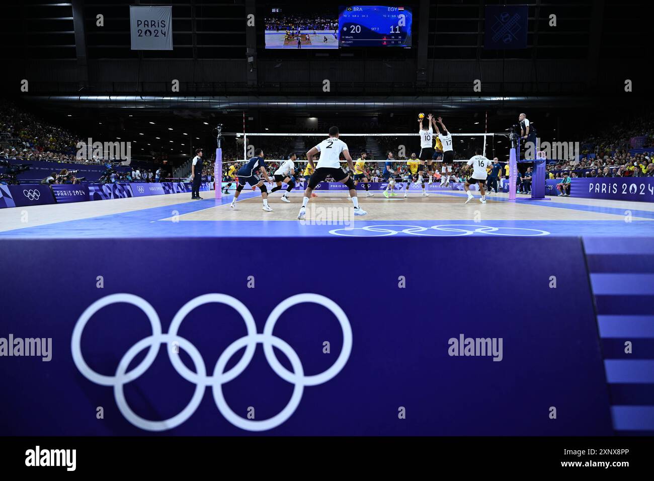 Paris, France. 2nd Aug, 2024. Players compete during the men's ...