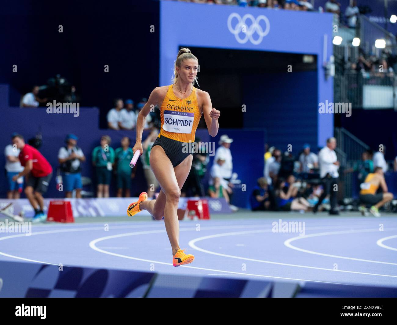 SCHMIDT Alica (Deutschland), 4 x 400 Meter Mixed Staffel Lauf, FRA ...