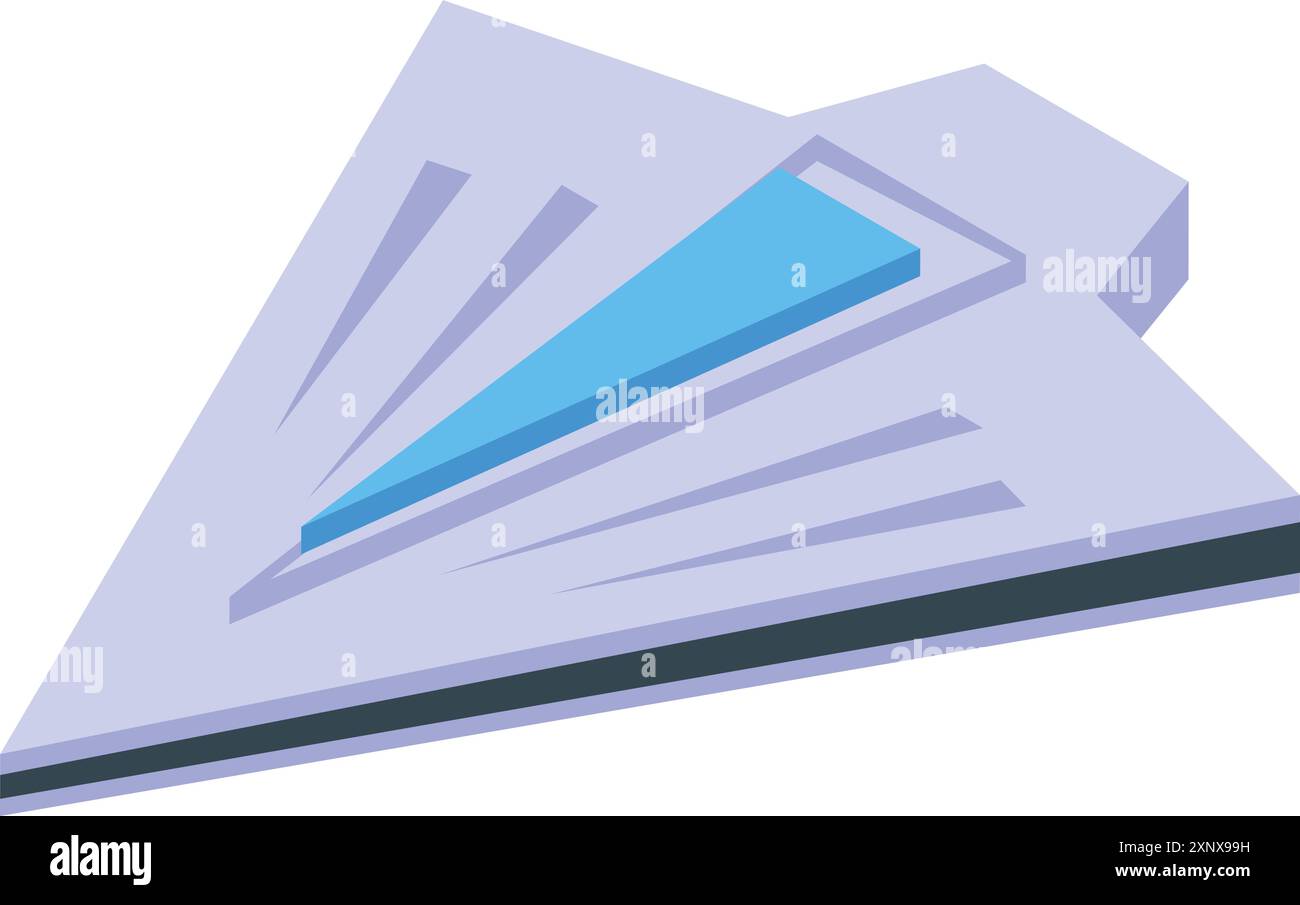 3d isometric icon of a modern spaceship flying in space Stock Vector ...