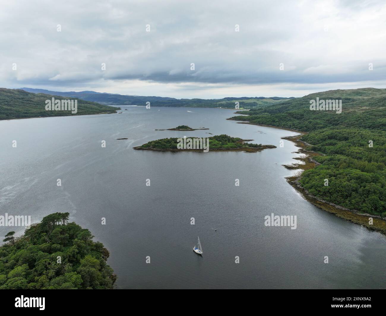 Loch moidart aerial hi-res stock photography and images - Alamy