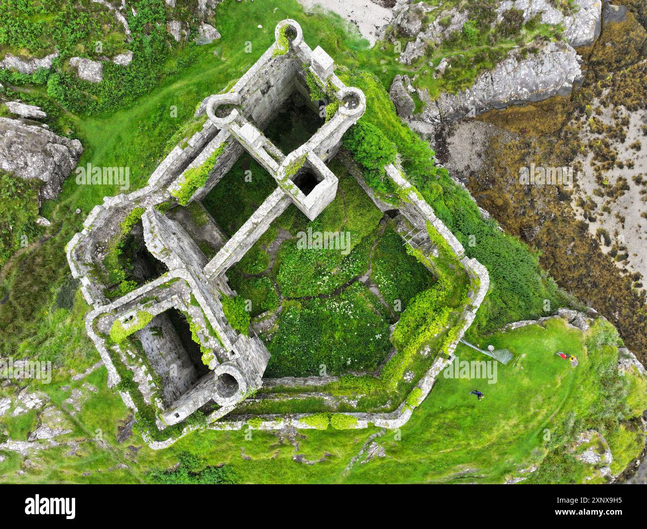 Aerial view castle tioram hi-res stock photography and images - Alamy