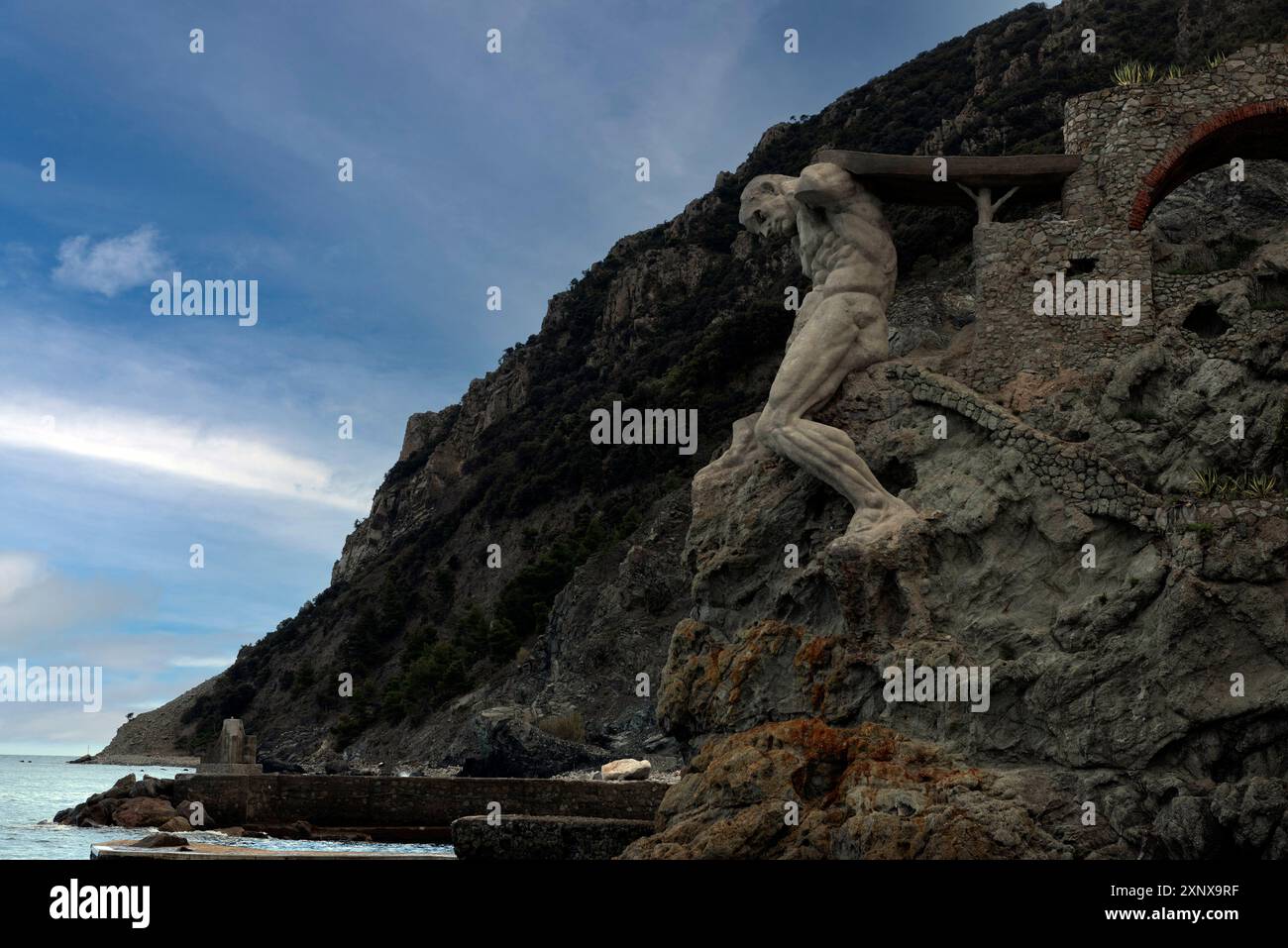 Il Gigante, a stone sculpture representing Neptune, Roman god of the ...