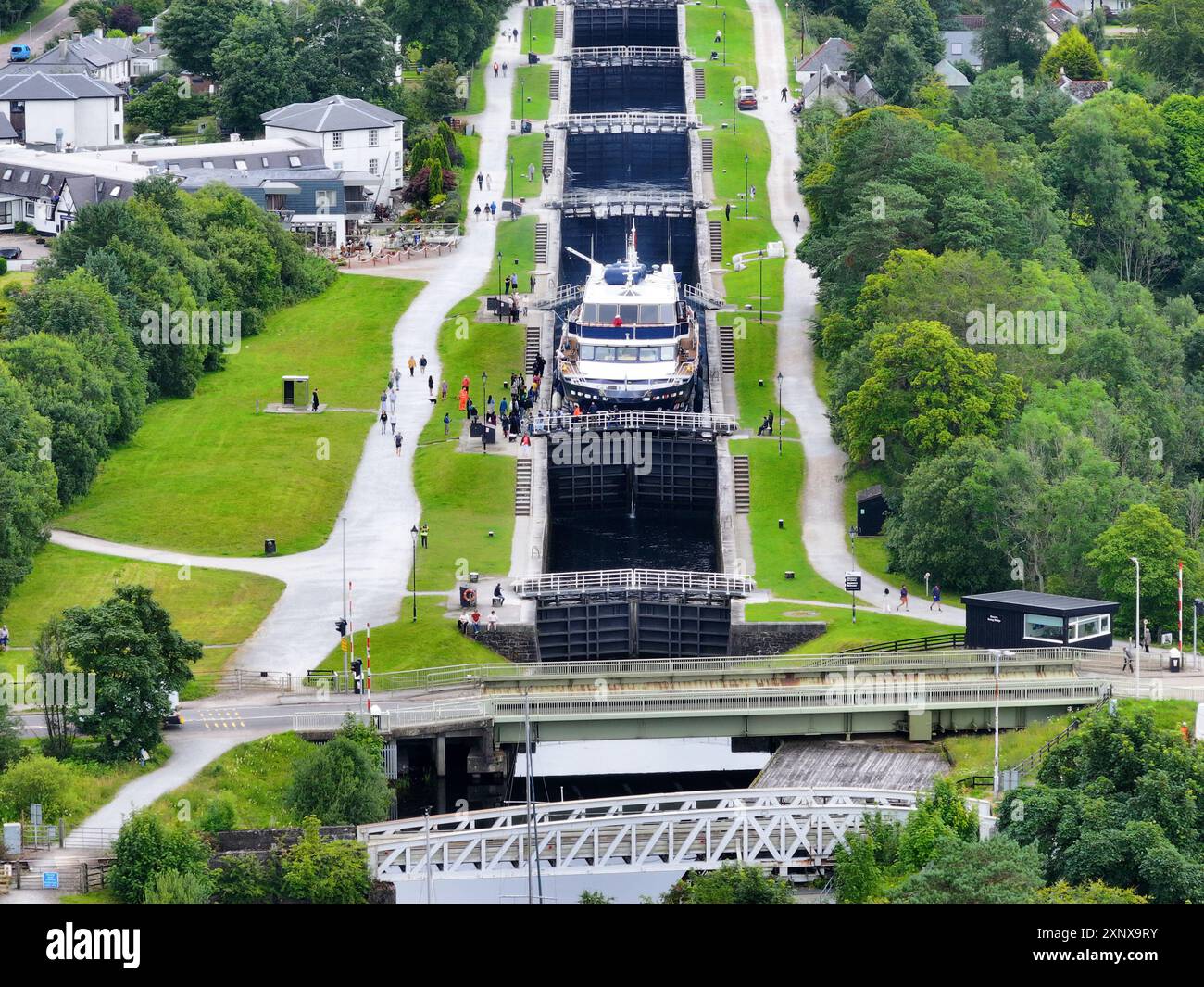 Aerial view neptunes staircase canal locks hi-res stock photography and ...
