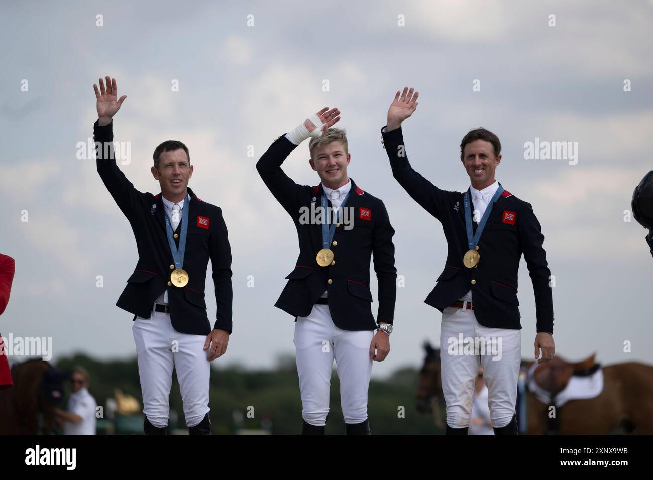 Versailles, France. 02nd Aug, 2024. Gold Medalists, Great Britain with ...