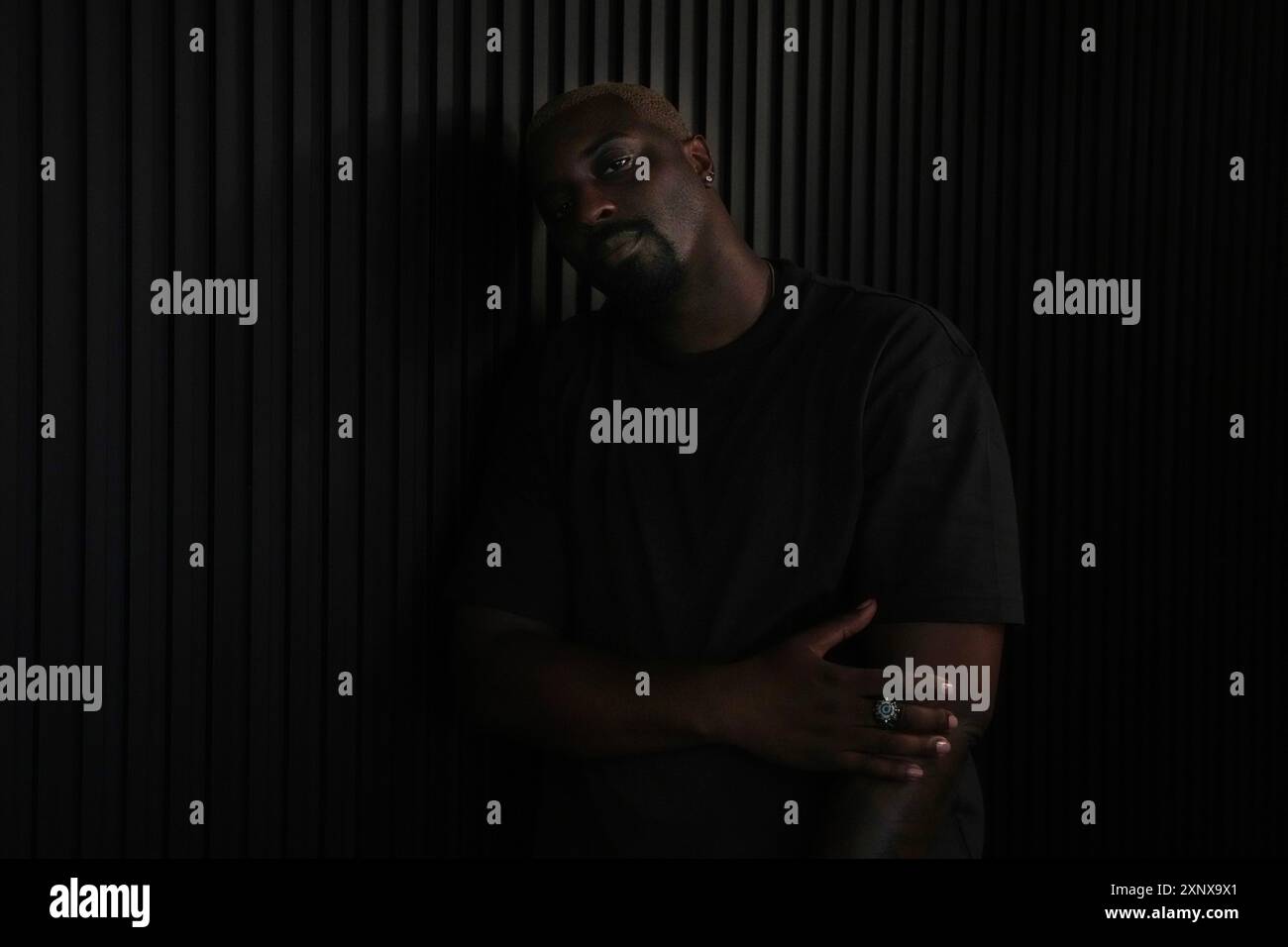 Toronto, Canada. 15th July, 2024. Toronto-based rapper Sean Leon poses ...