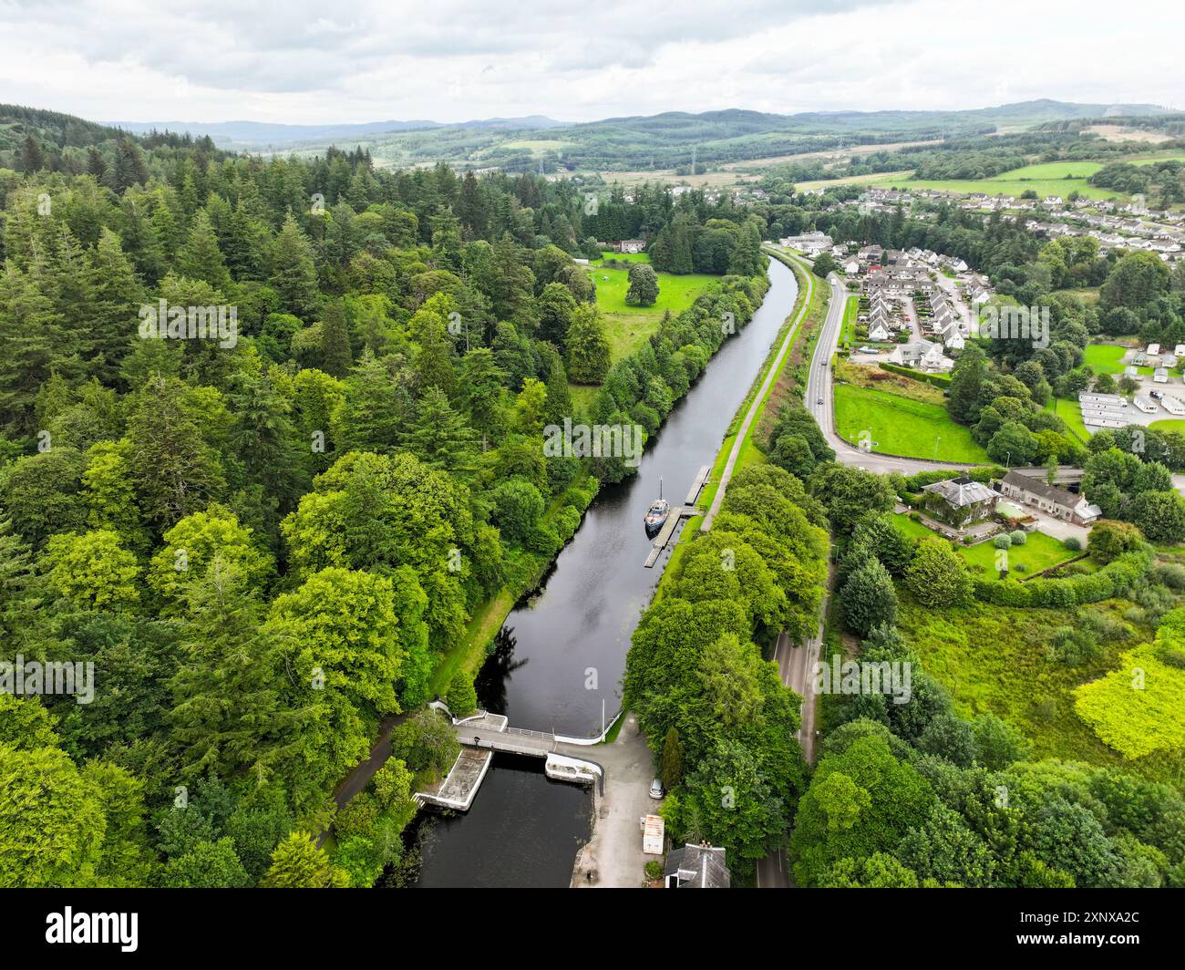 Drone canal hi-res stock photography and images - Alamy