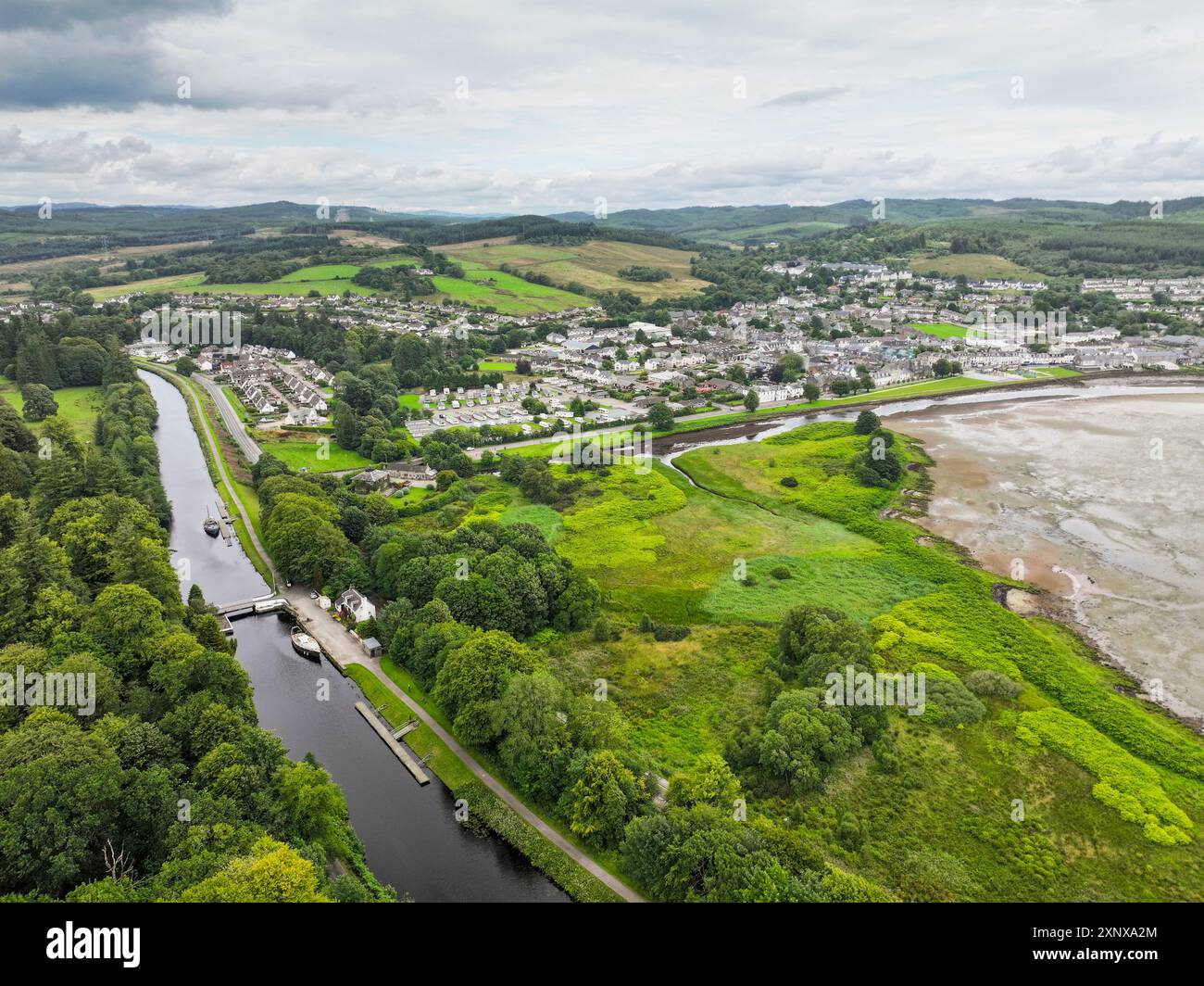 Crinan canal aerial hi-res stock photography and images - Alamy