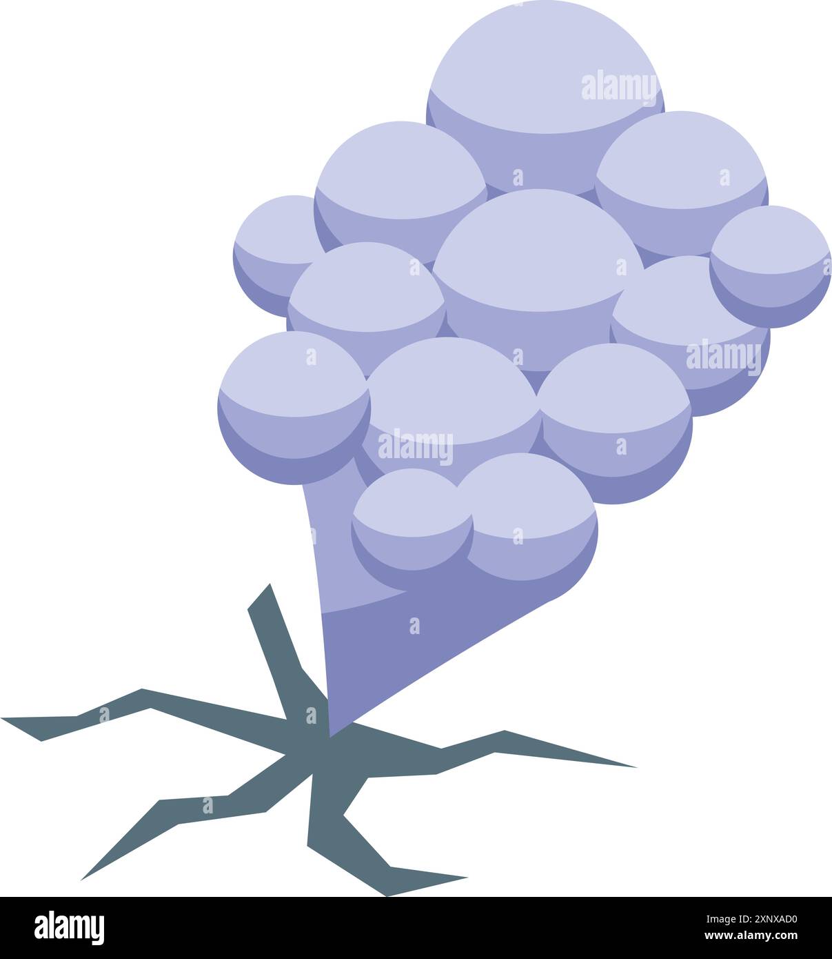Big toxic smoke cloud coming out from the cracked ground Stock Vector ...