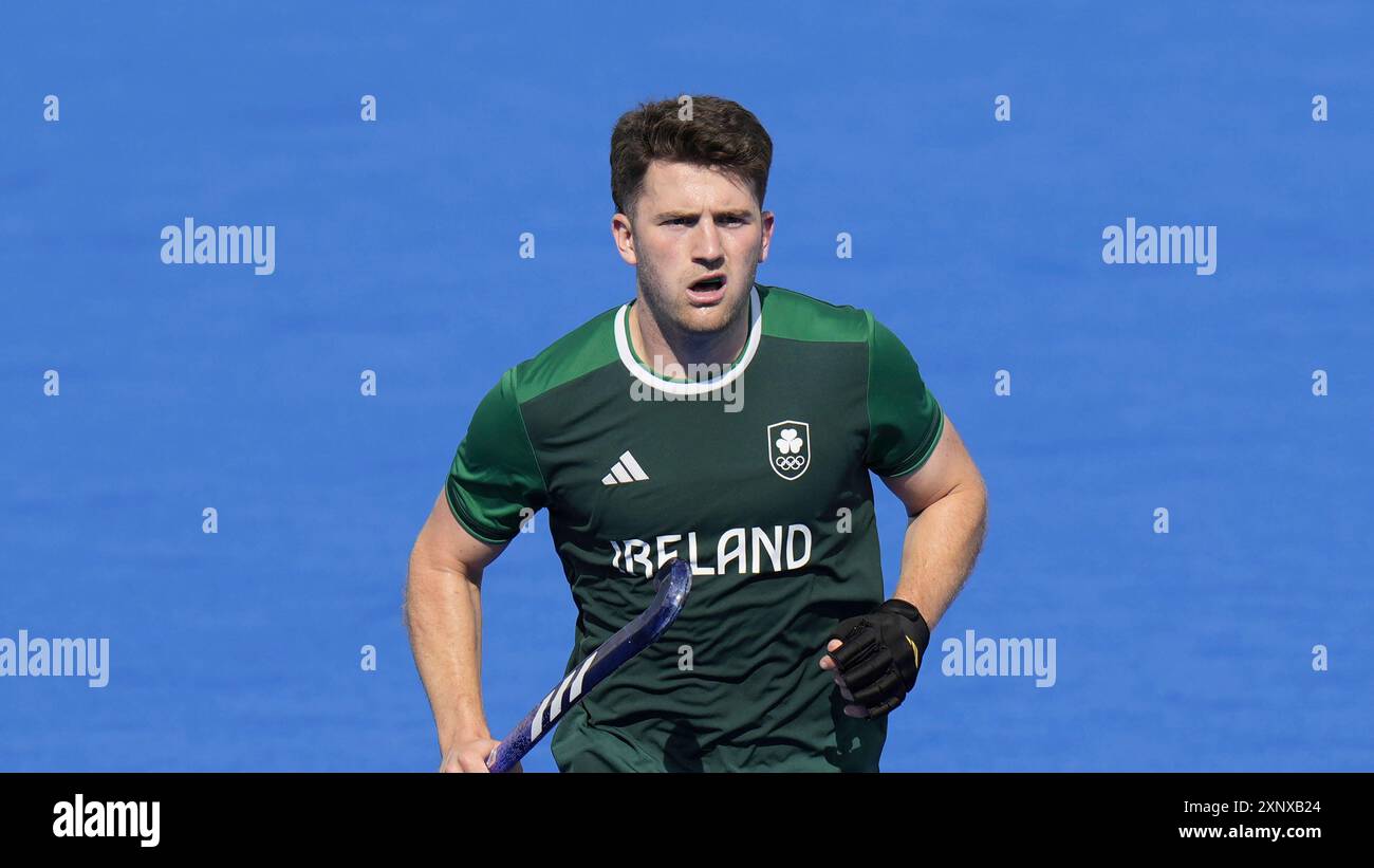 Ireland's Benjamin Walker during the men's Group B field hockey match ...