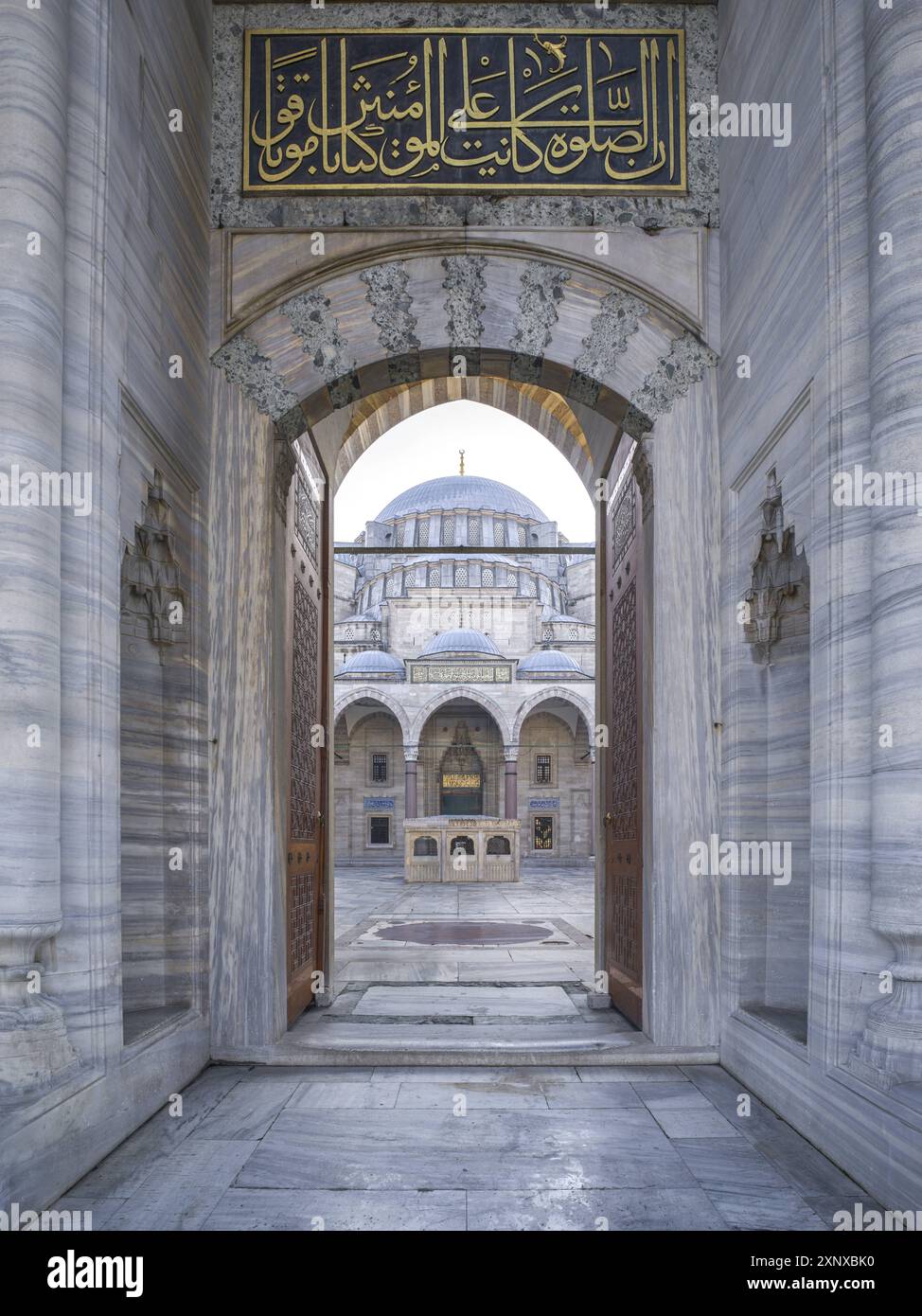 Suleymaniye Camii Mosque main gate, UNESCO World Heritage Site ...