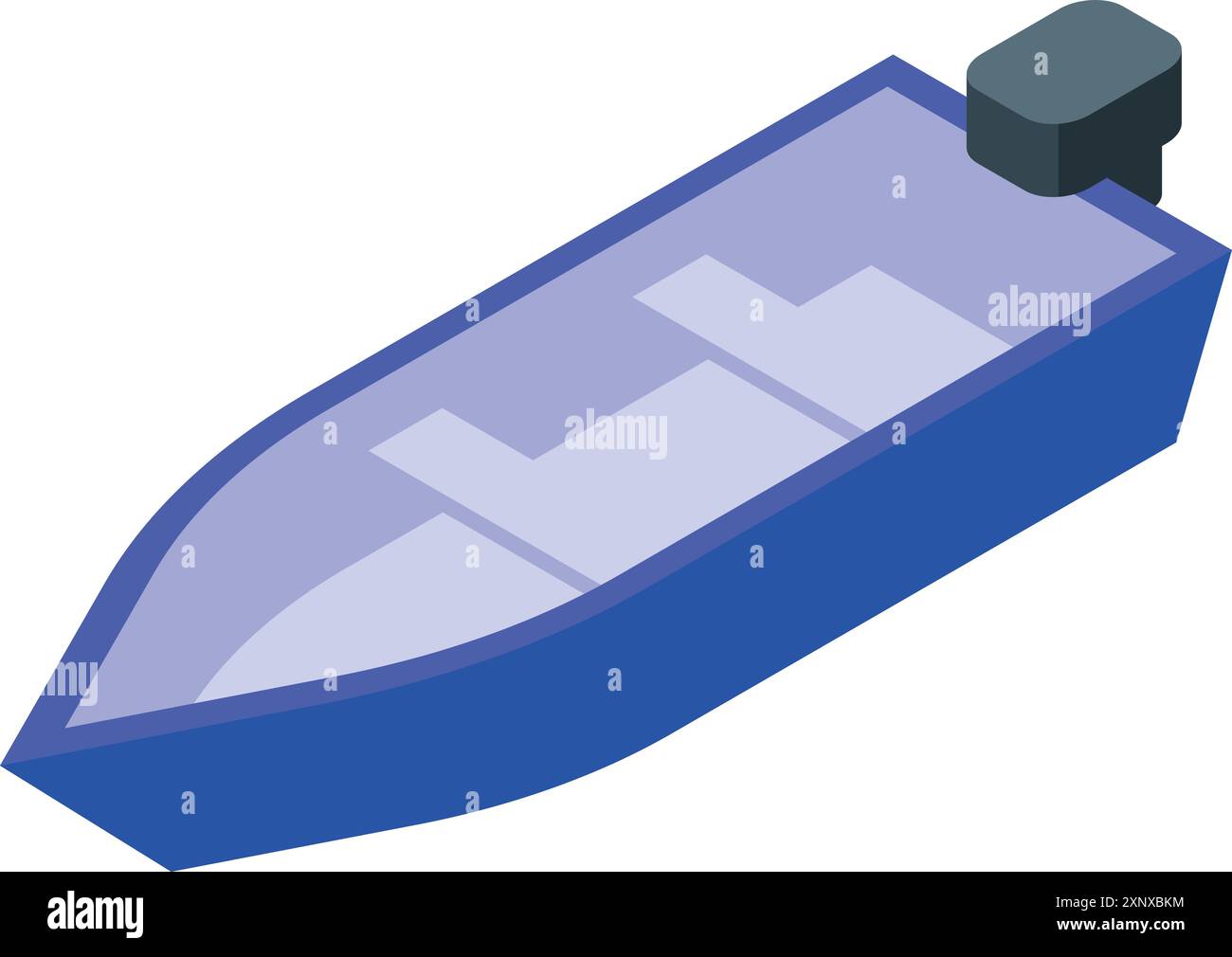 White speedboat floating on Cut Out Stock Images & Pictures - Alamy