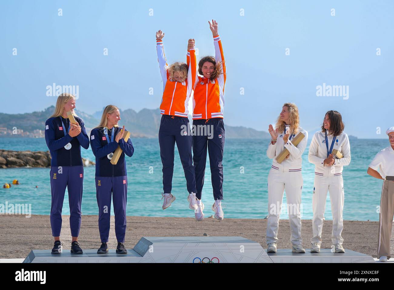 Vilma Bobeck, Rebecca Netzler (Sweden) Silver medal, Odile Van Aanholt ...