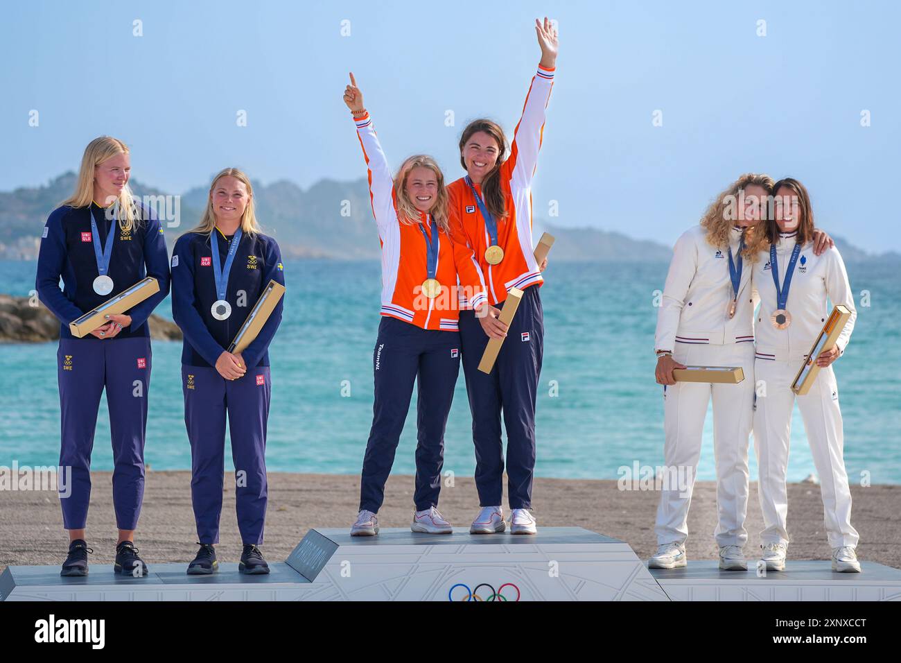 Vilma Bobeck, Rebecca Netzler (Sweden) Silver medal, Odile Van Aanholt ...