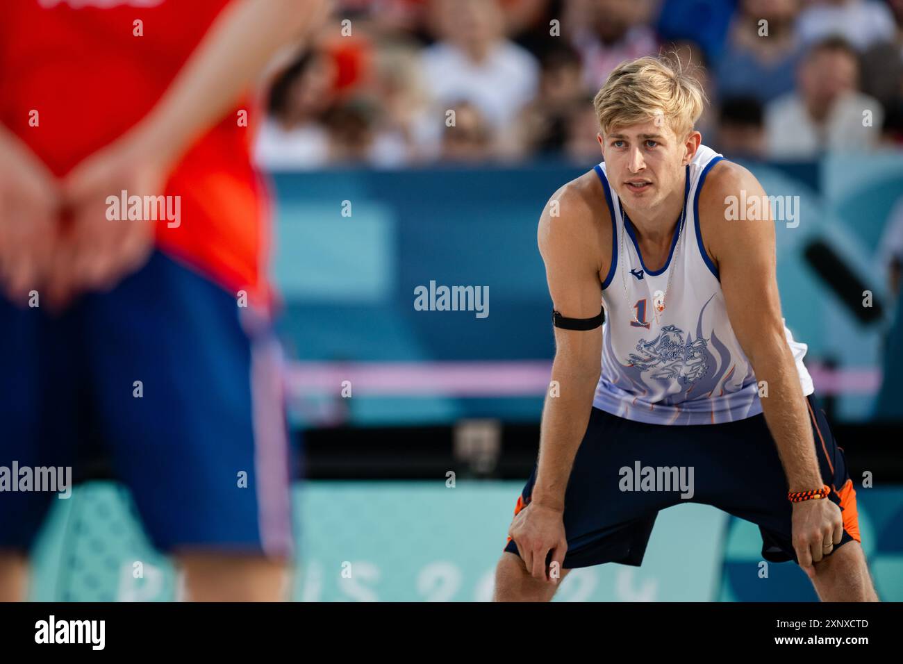 Steven van de Velde of, Netherlands. , . in men's preliminary round ...