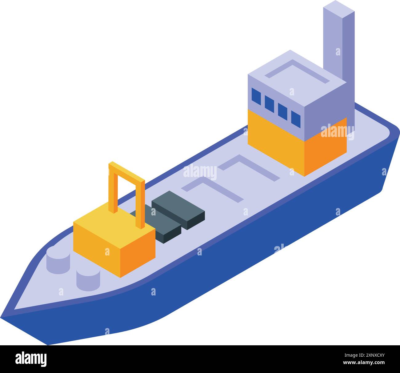 Cargo ship open ocean Stock Vector Images - Alamy