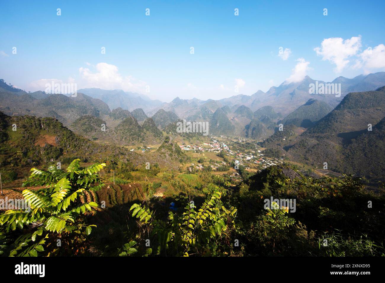 Karst hills in the Dong Van Karst Plateau UNESCO Global Geopark, Ha ...