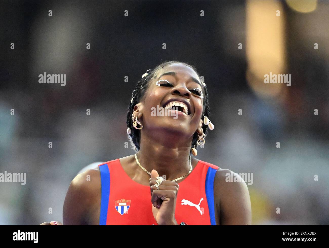 Paris, France. 2nd Aug, 2024. Daily Cooper Gaspar of Cuba reacts after ...