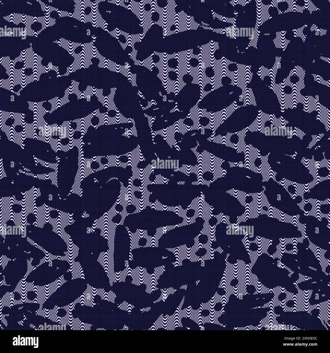 Dark purple camouflage flecked effect abstract seamless pattern ...