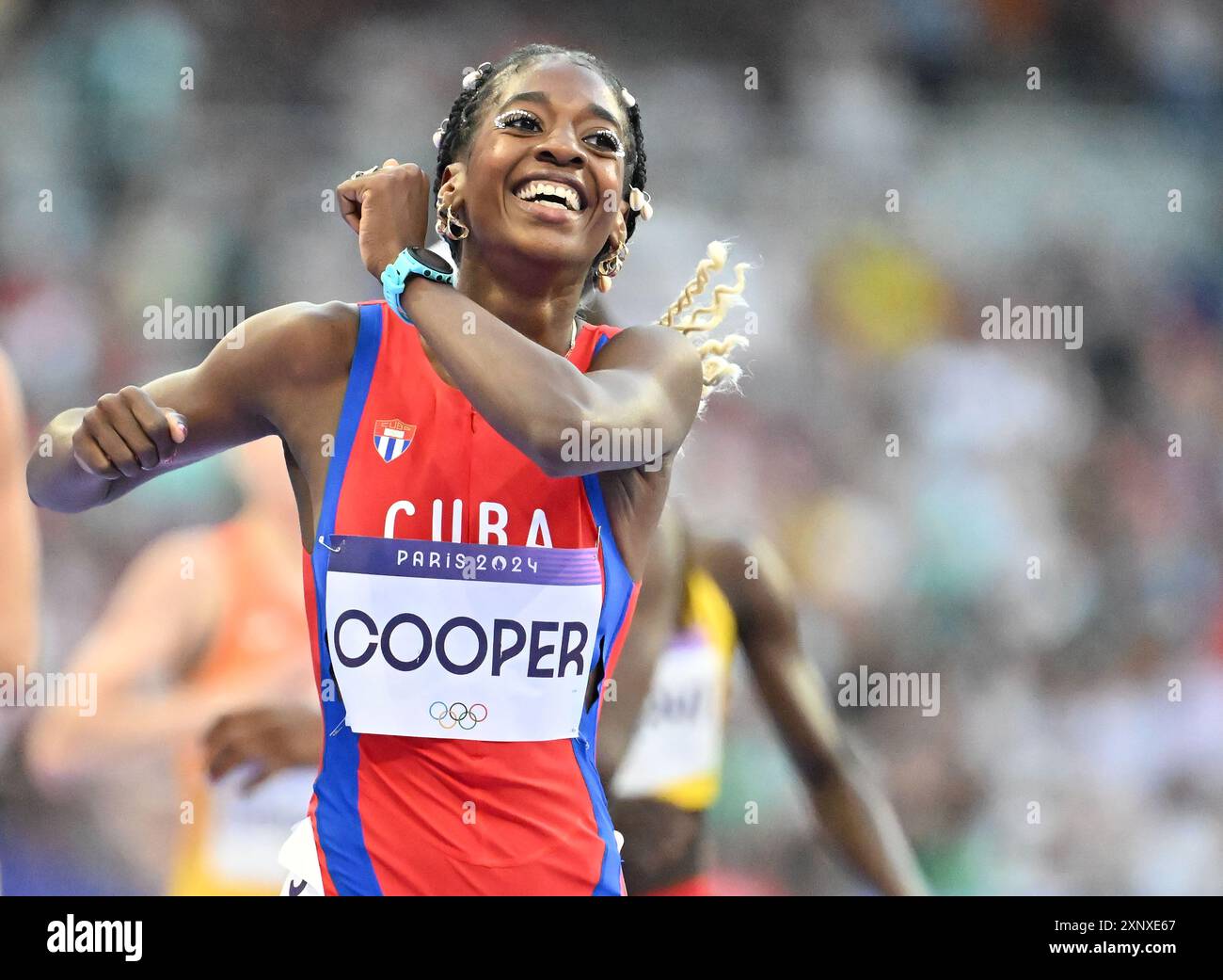 Paris, France. 2nd Aug, 2024. Daily Cooper Gaspar of Cuba reacts after ...