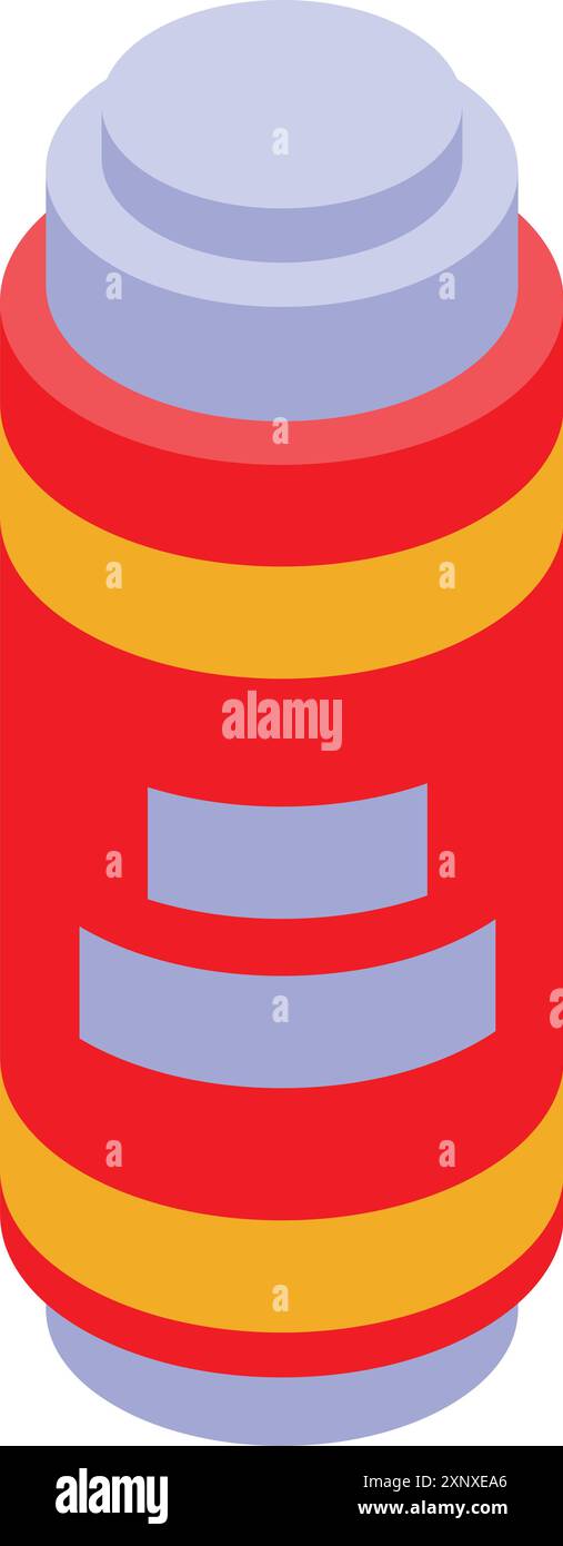 Red deodorant stick with a white cap standing upright on a white ...