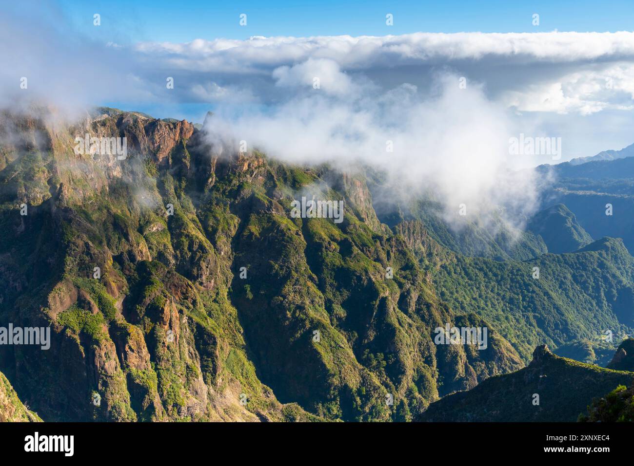 Mountains around Pico do Arieiro peak, Santana, Madeira, Portugal ...