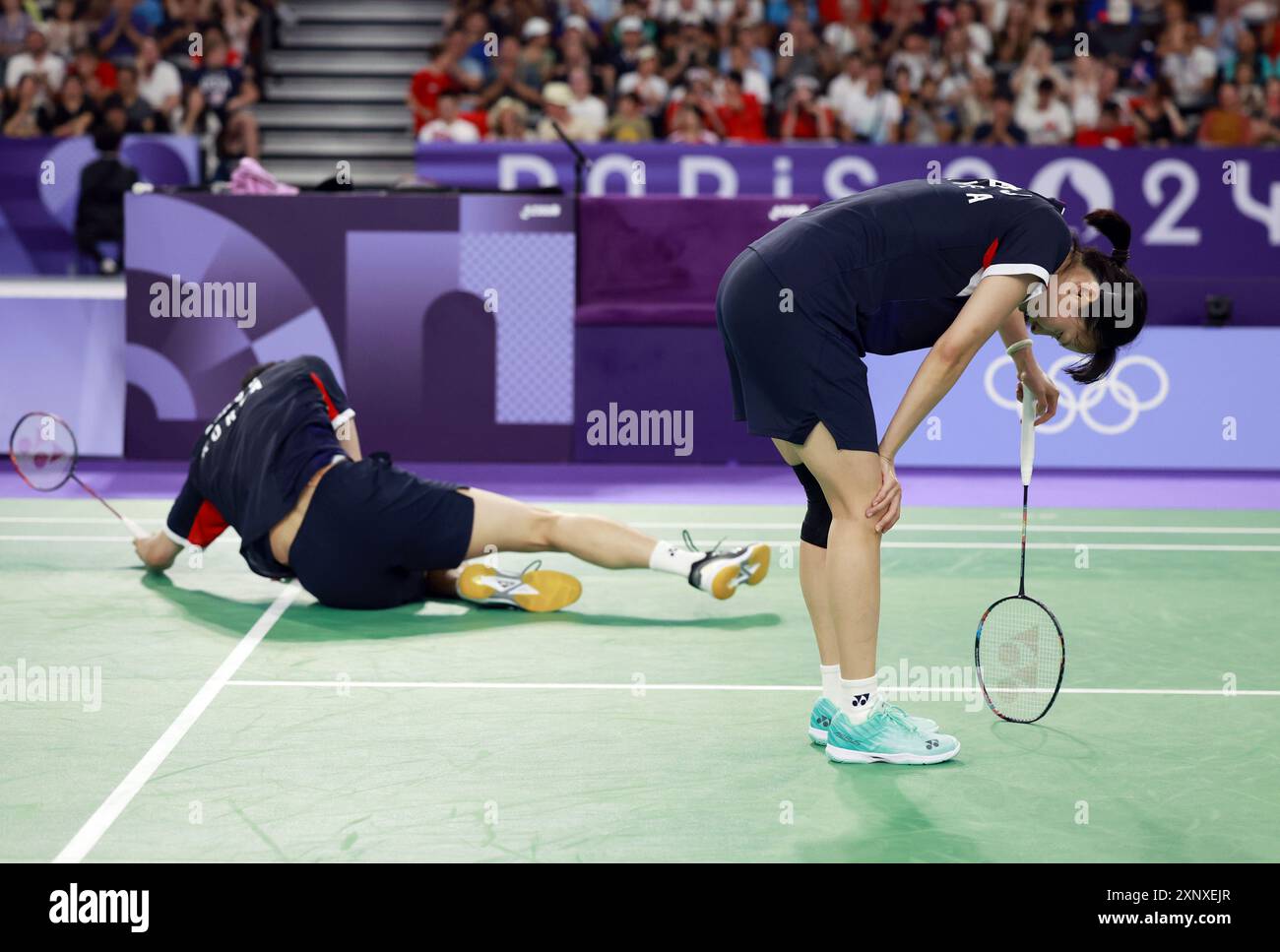 Paris, France. 2nd Aug, 2024. Seo Sung Jae (L)/Chae Yu Jung of South ...